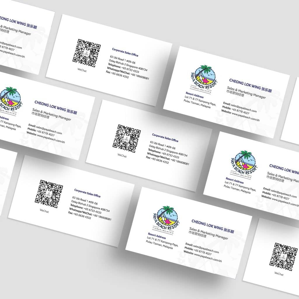 Paya Beach Resort - Namecard Design - OTG Lab